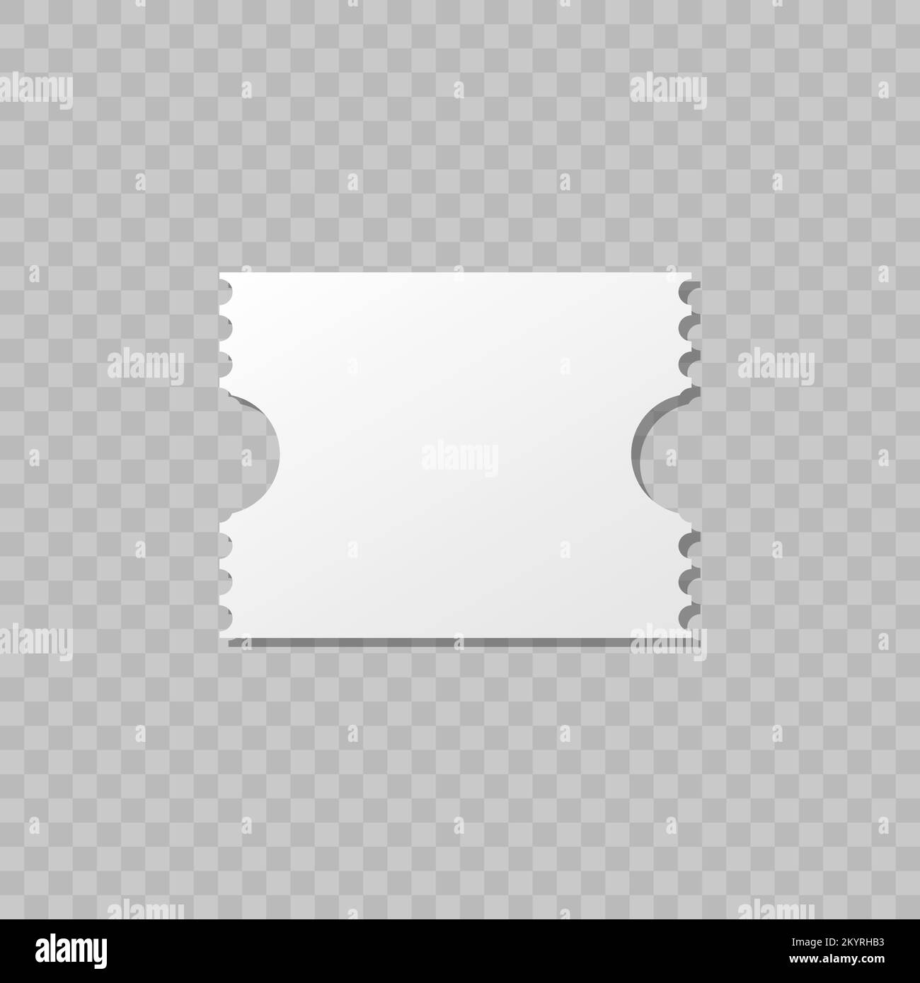 Blank ticket mockup template. Movie lottery realistic blank tickets. Vector empty flyers Stock ...