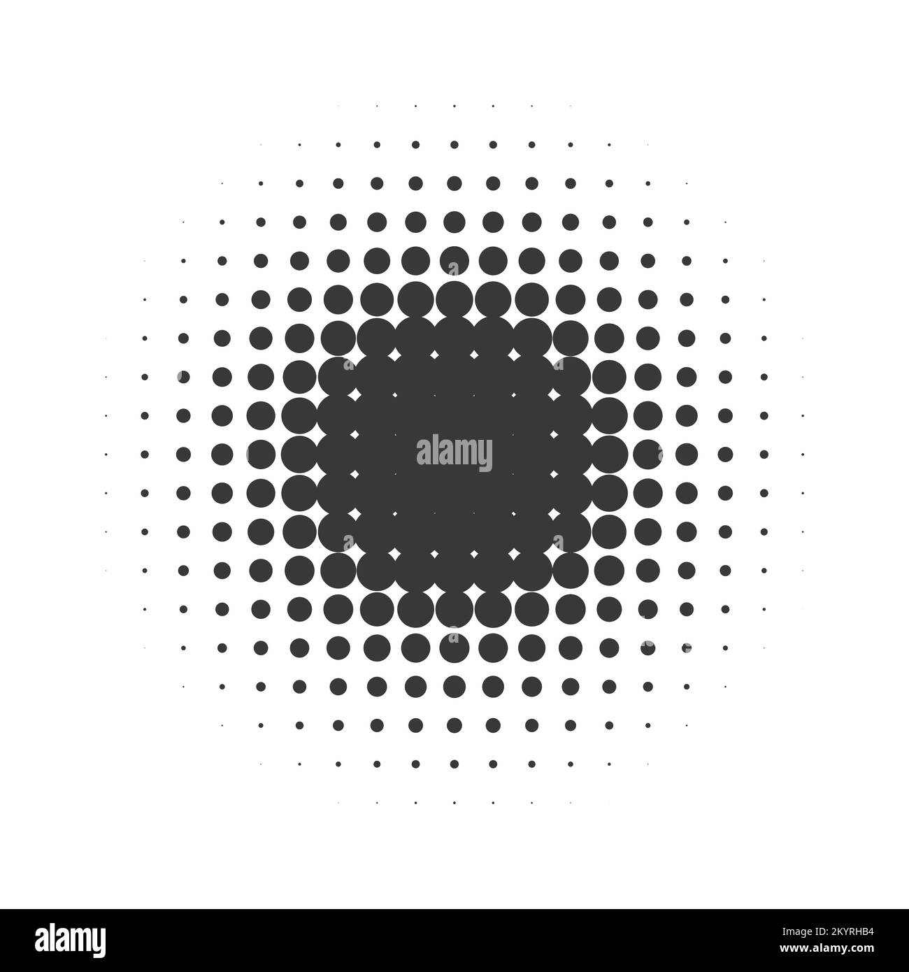 Circle halftone set. Modern dotted circles halftones. Black dotwork gradients. Vector ...