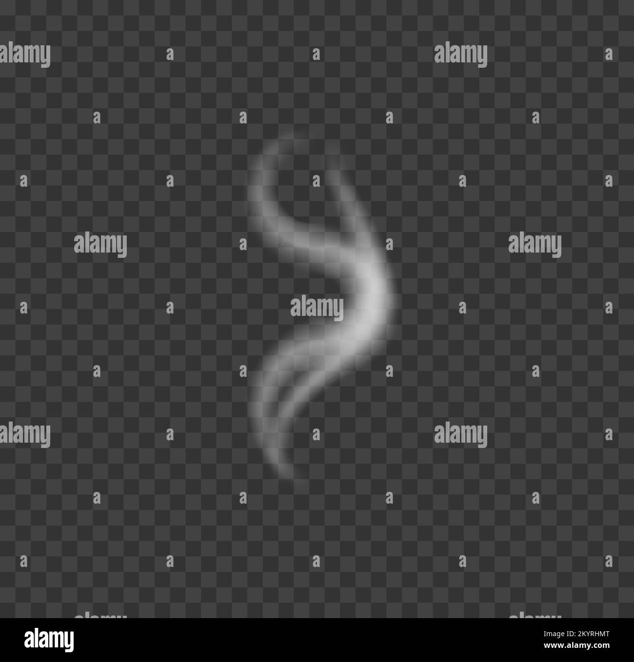 Coffee smoke. Tea steam. Vapor wave flow. Vector realistic love steam ...