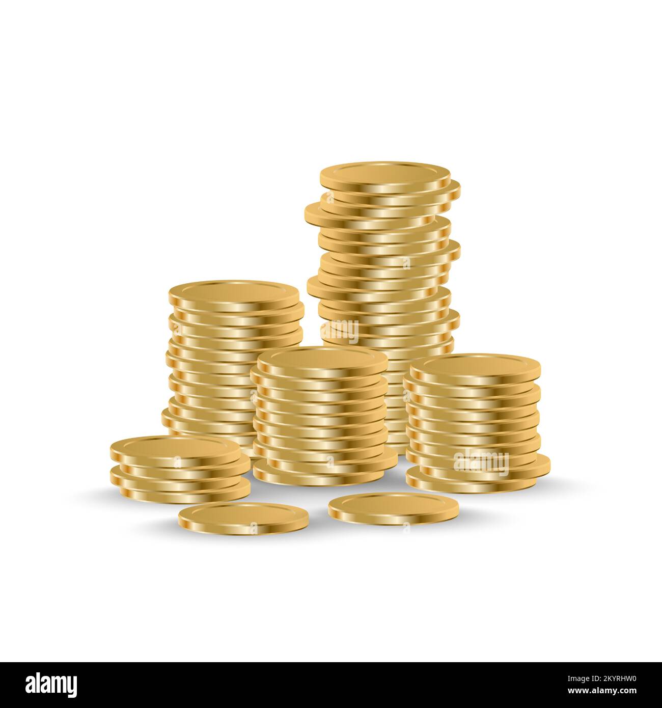 Penny stack Stock Vector Images - Alamy