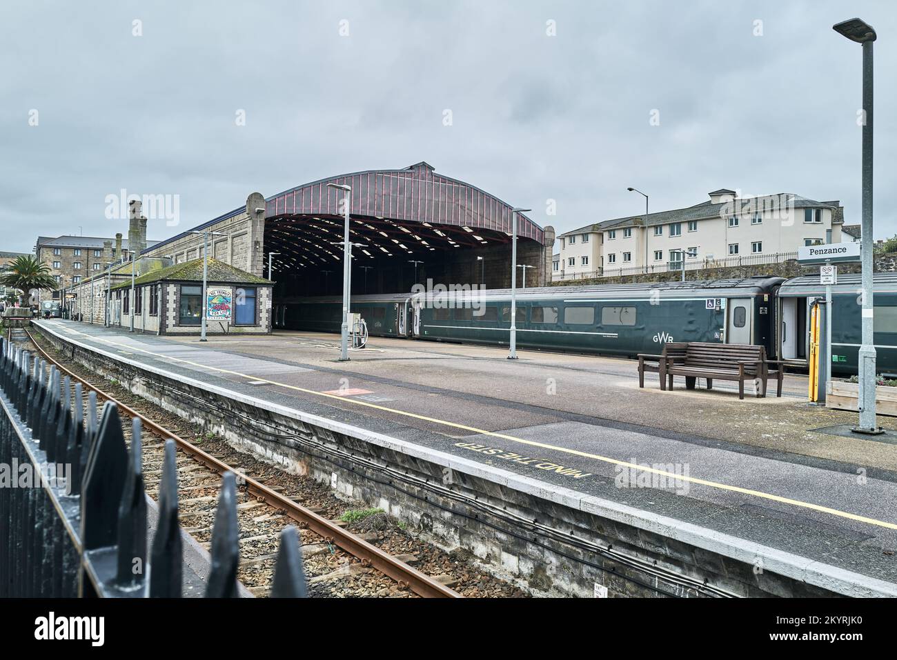GWR railway station at Penzance, England Stock Photo - Alamy