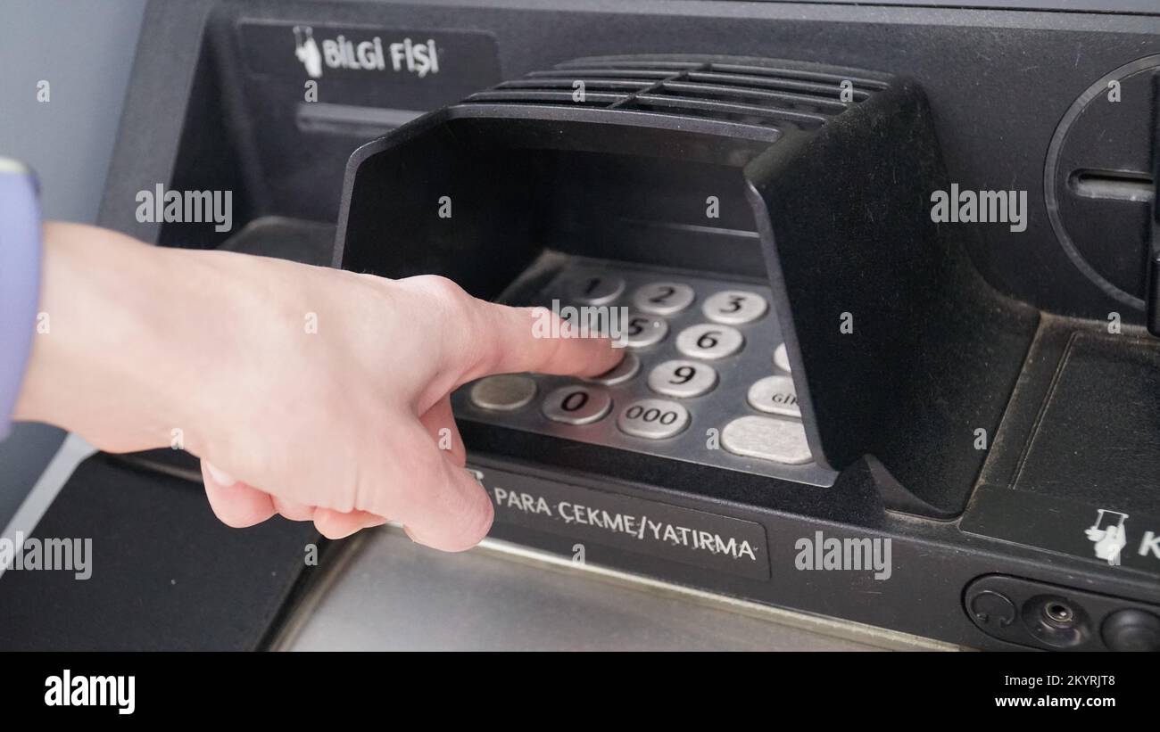 Withdraw money machine hi-res stock photography and images - Alamy