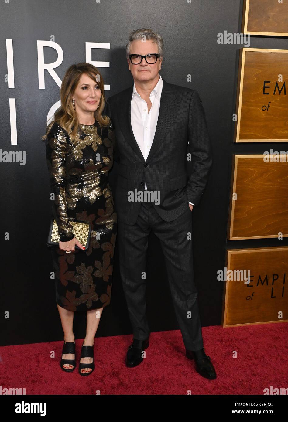 Los Angeles, USA. 01st Dec, 2022. Colin Firth & Maggie Cohn at the ...