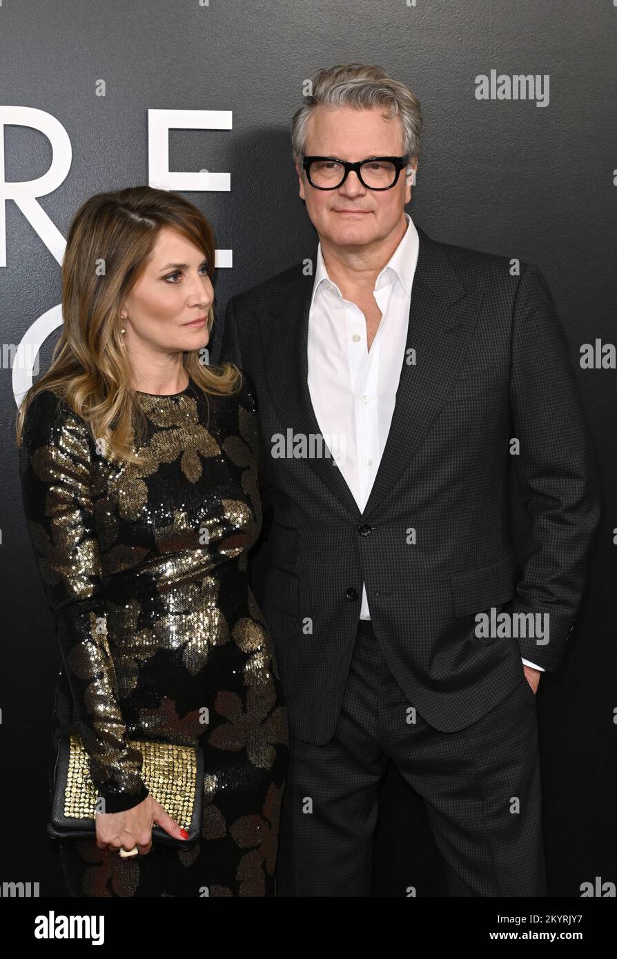 Los Angeles, USA. 01st Dec, 2022. Colin Firth & Maggie Cohn at the ...