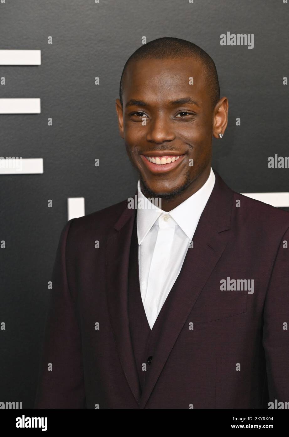 Los Angeles, USA. 01st Dec, 2022. Micheal Ward at the premiere for ...