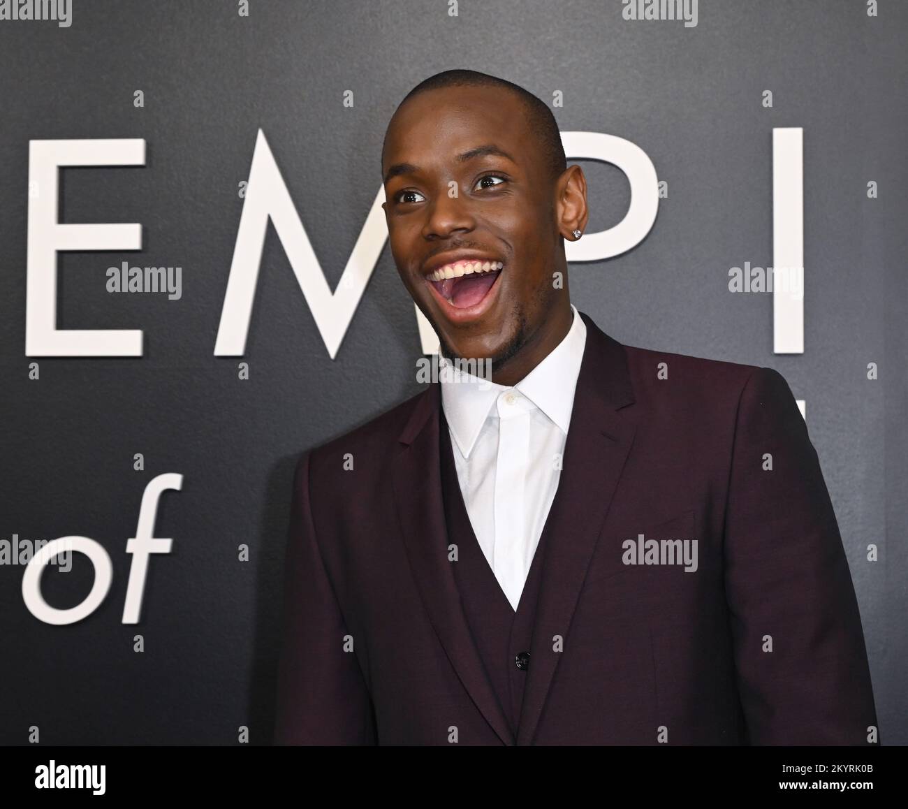 Los Angeles, USA. 01st Dec, 2022. Micheal Ward at the premiere for ...