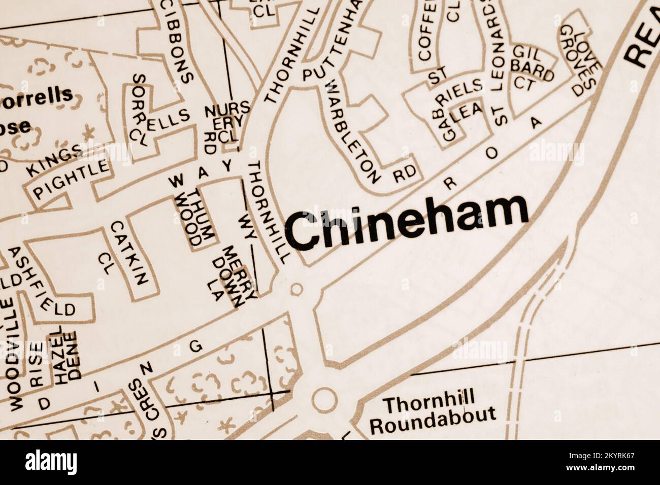 Chineham village in Hampshire, United Kingdom atlas map town name ...