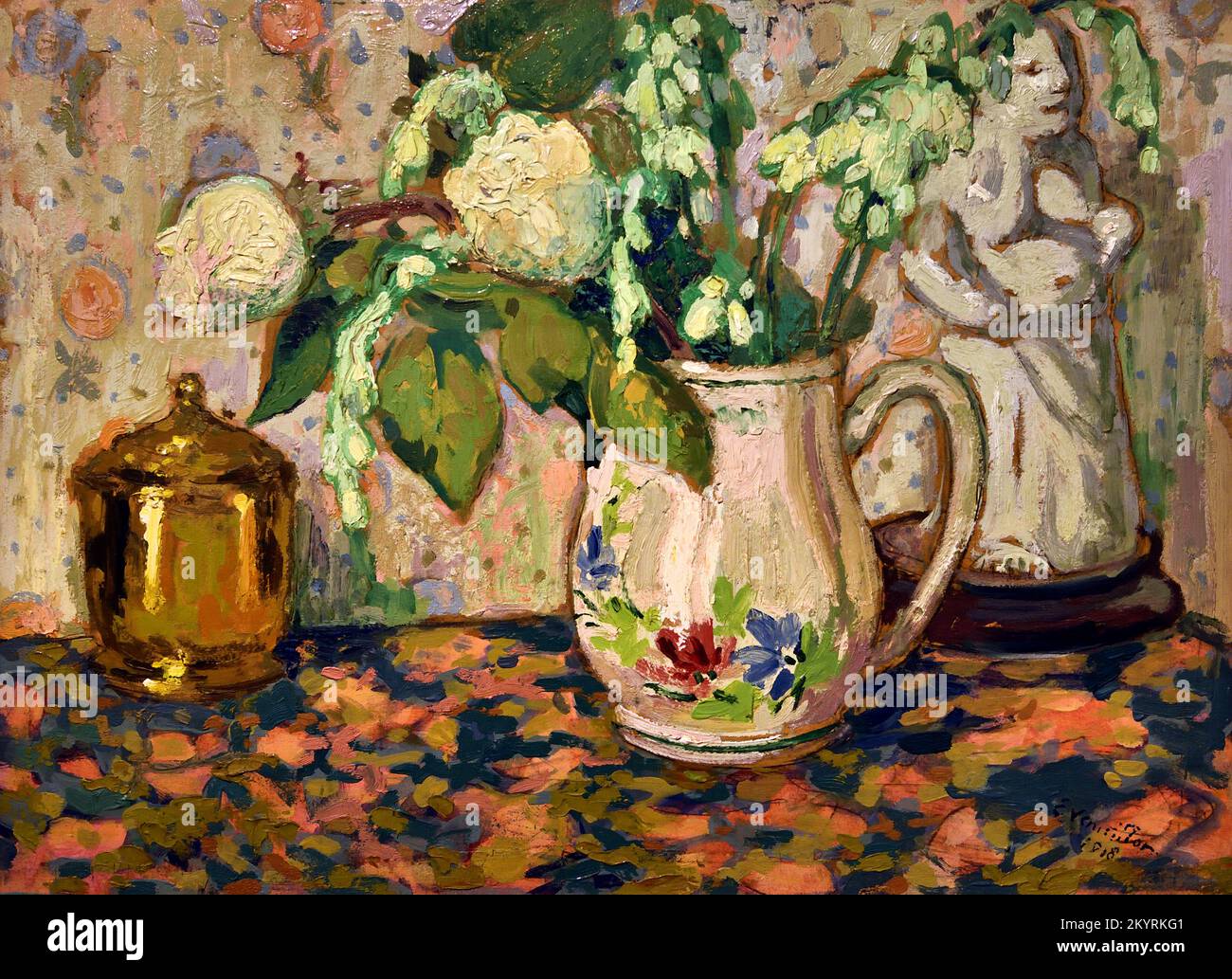 White Roses 1918 by Ernest Ventrillon 1884-1952 France, French Stock ...