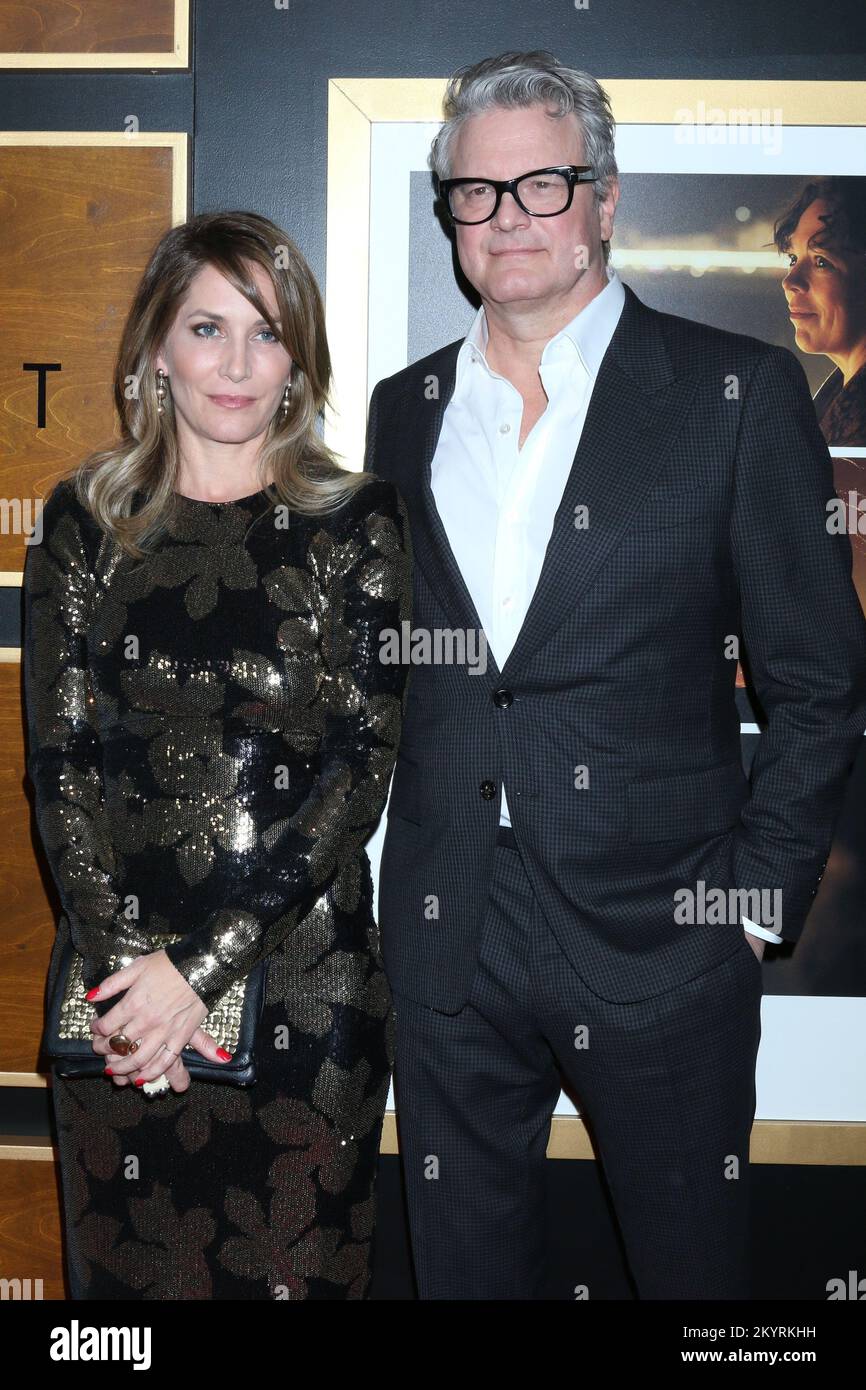 LOS ANGELES - DEC 1: Maggie Cohn, Colin Firth at the Empire of Light ...