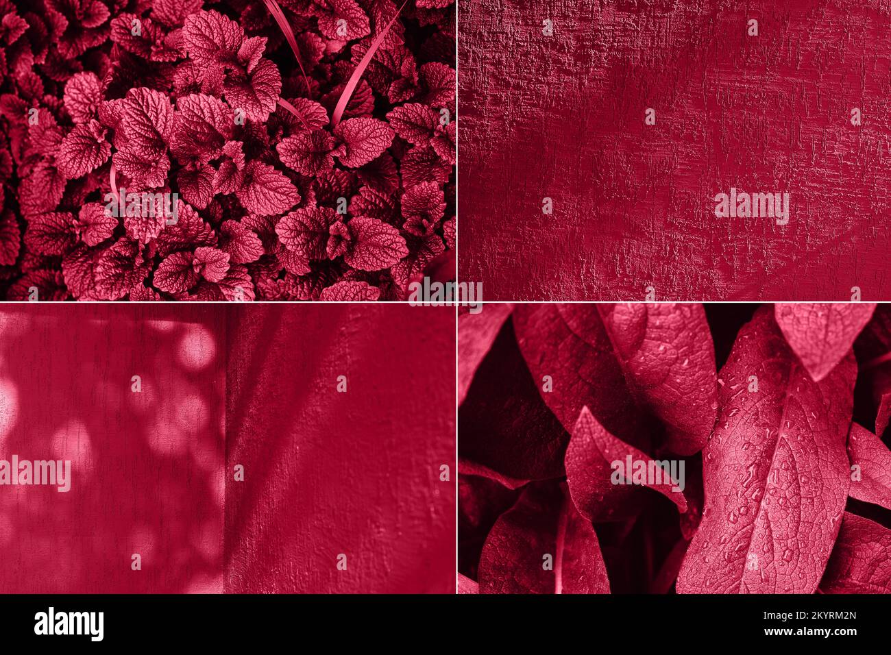 Creative collage inspired Color of the Year 2020. Blue background Stock ...