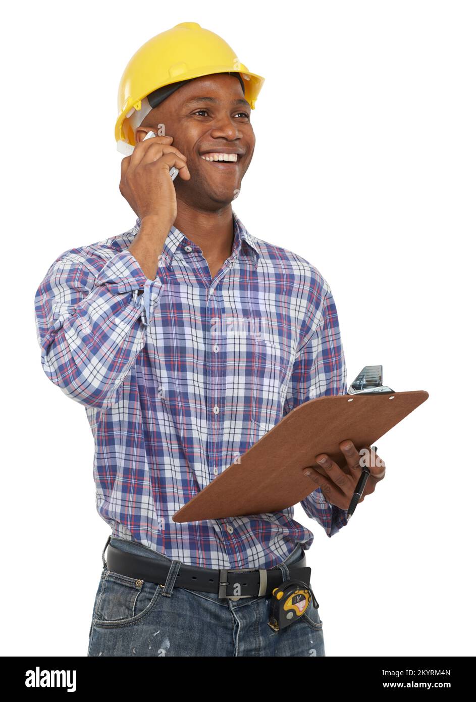 African american man builder standing hi-res stock photography and ...