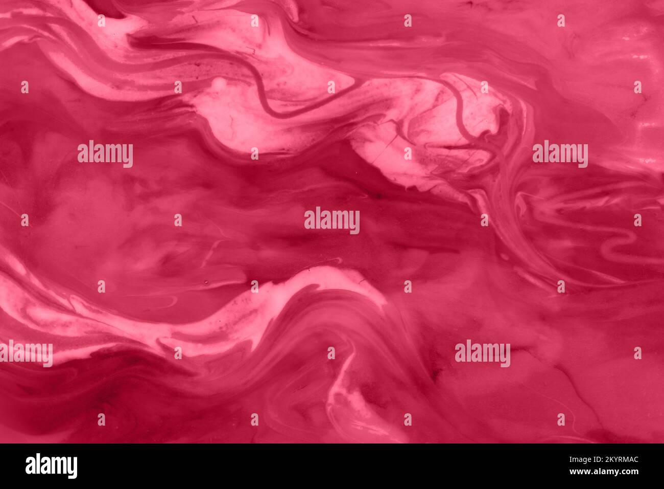 Viva magenta, new trendy color of 2023 year. Epoxy resin, liquid ...