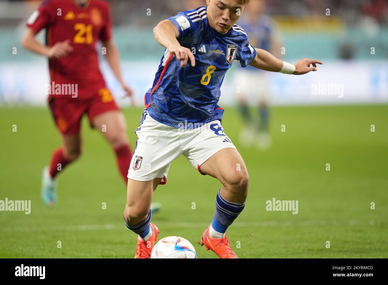 Ritsu Doan of Japan during the FIFA World Cup Qatar 2022 Group E match ...