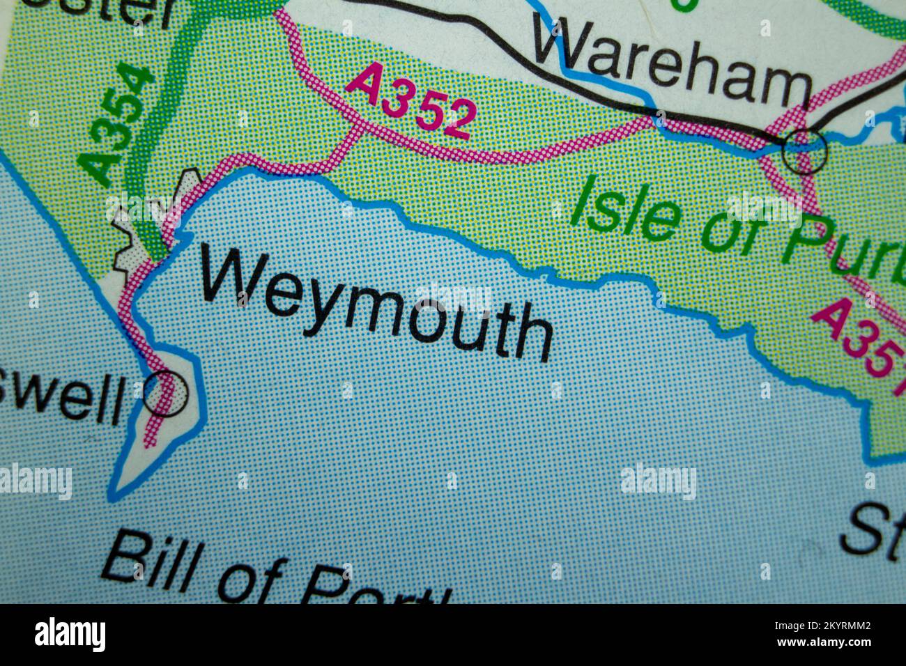 Weymouth map hi-res stock photography and images - Alamy