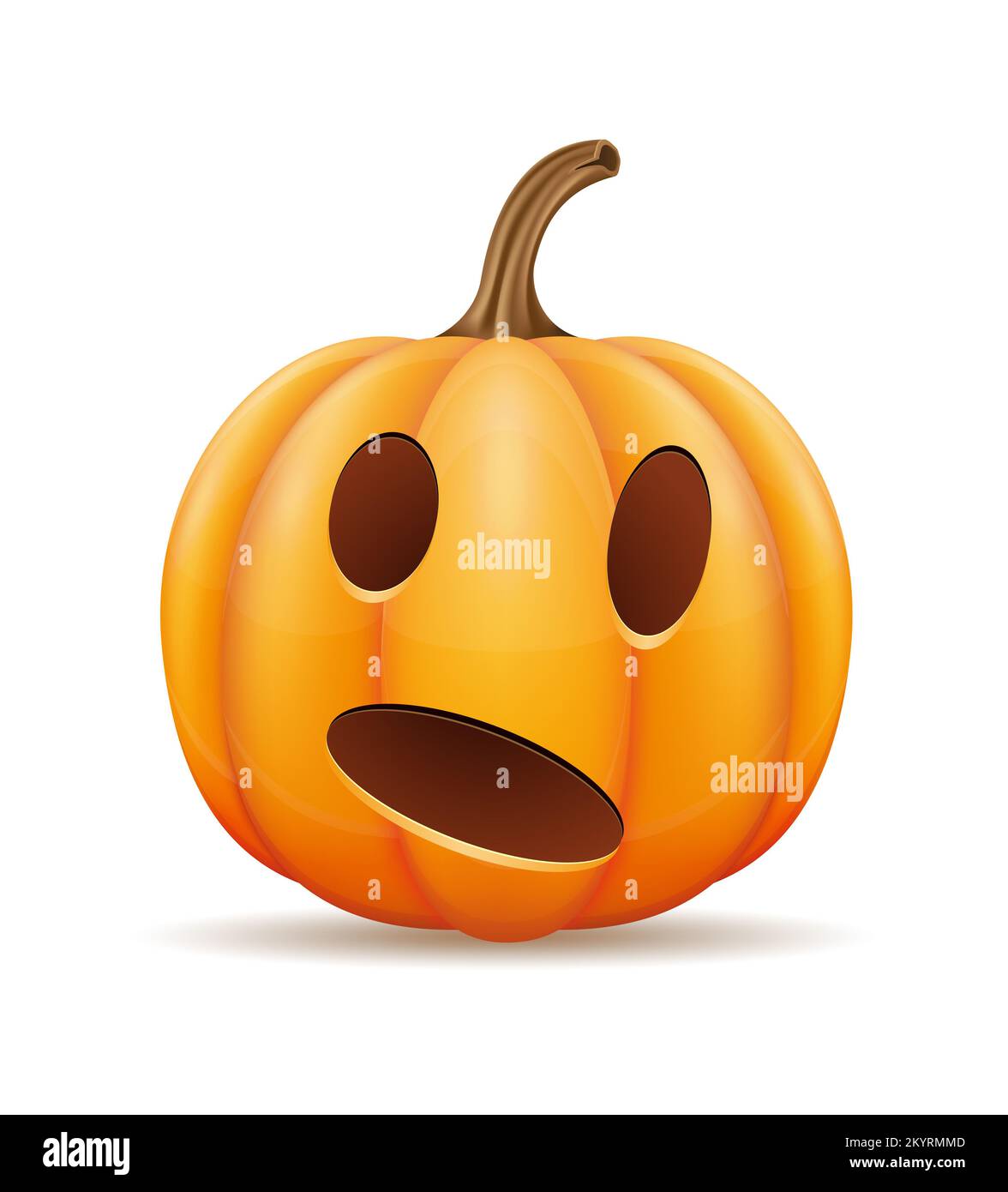 pumpkin with horrible faces for halloween celebration vector ...
