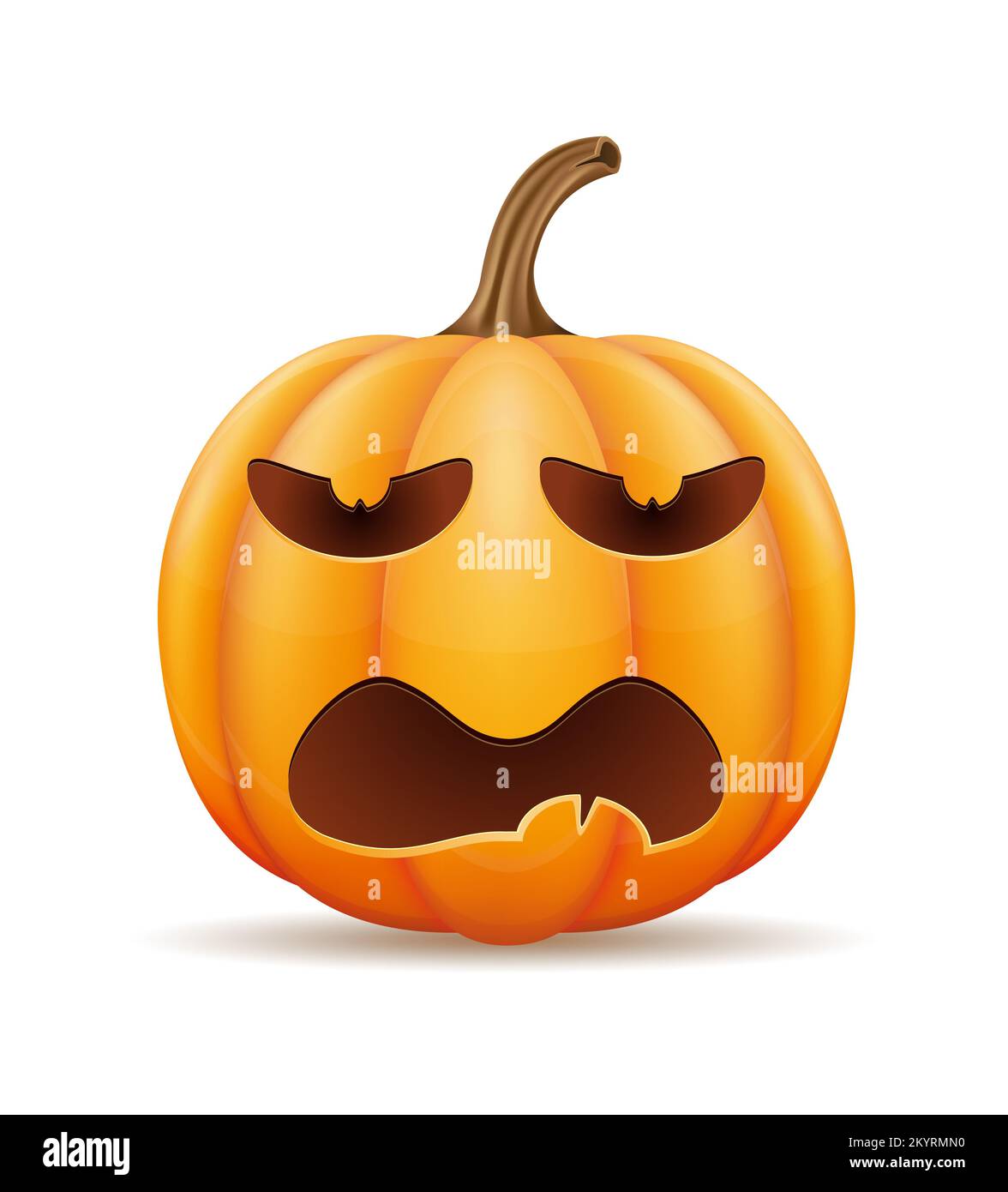 pumpkin with horrible faces for halloween celebration vector ...