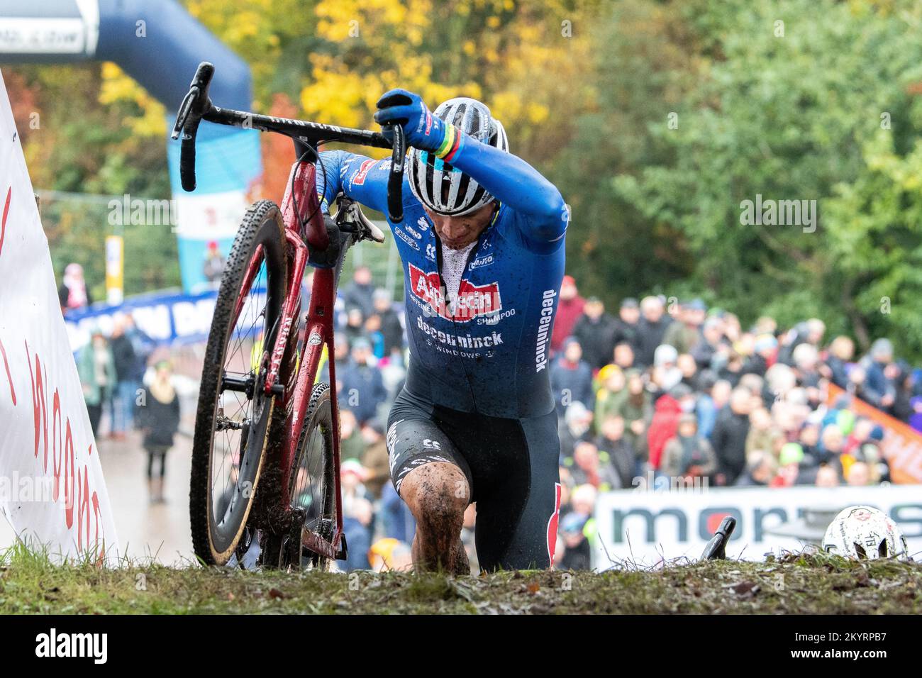 Mathieu van der Poel in the Cyclocross World Cup Hulst Stock Photo - Alamy