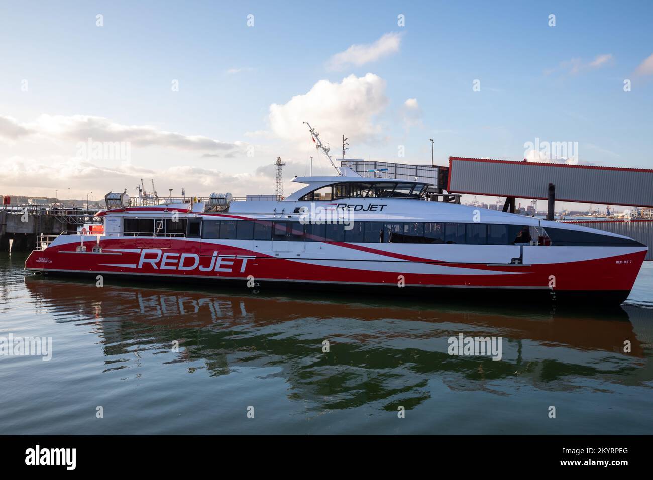 REDJET ferry in Southampton, Hampshire, UK Stock Photo - Alamy