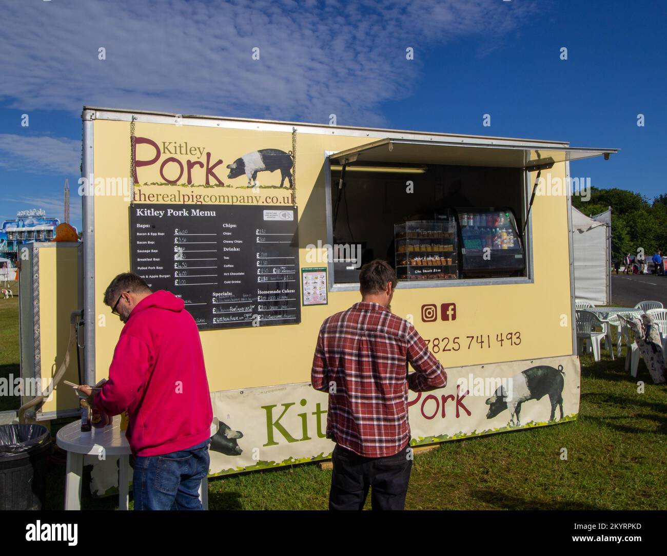 EXETER, DEVON, UK - JULY 1, 2022 trade stand - Kitley Port - the real ...