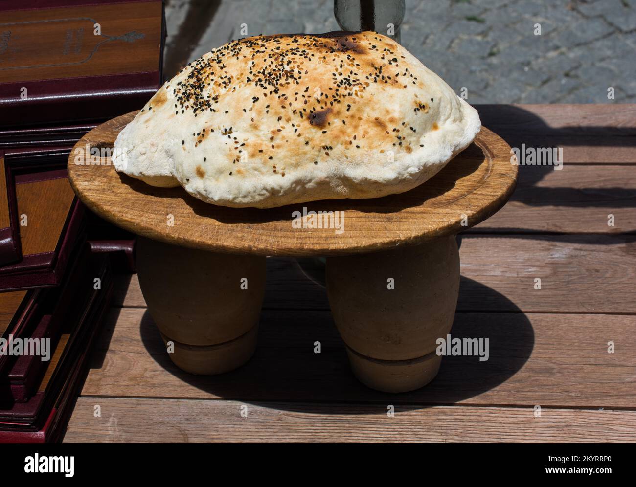Traditional Turkish style made bread loaf Stock Photo - Alamy
