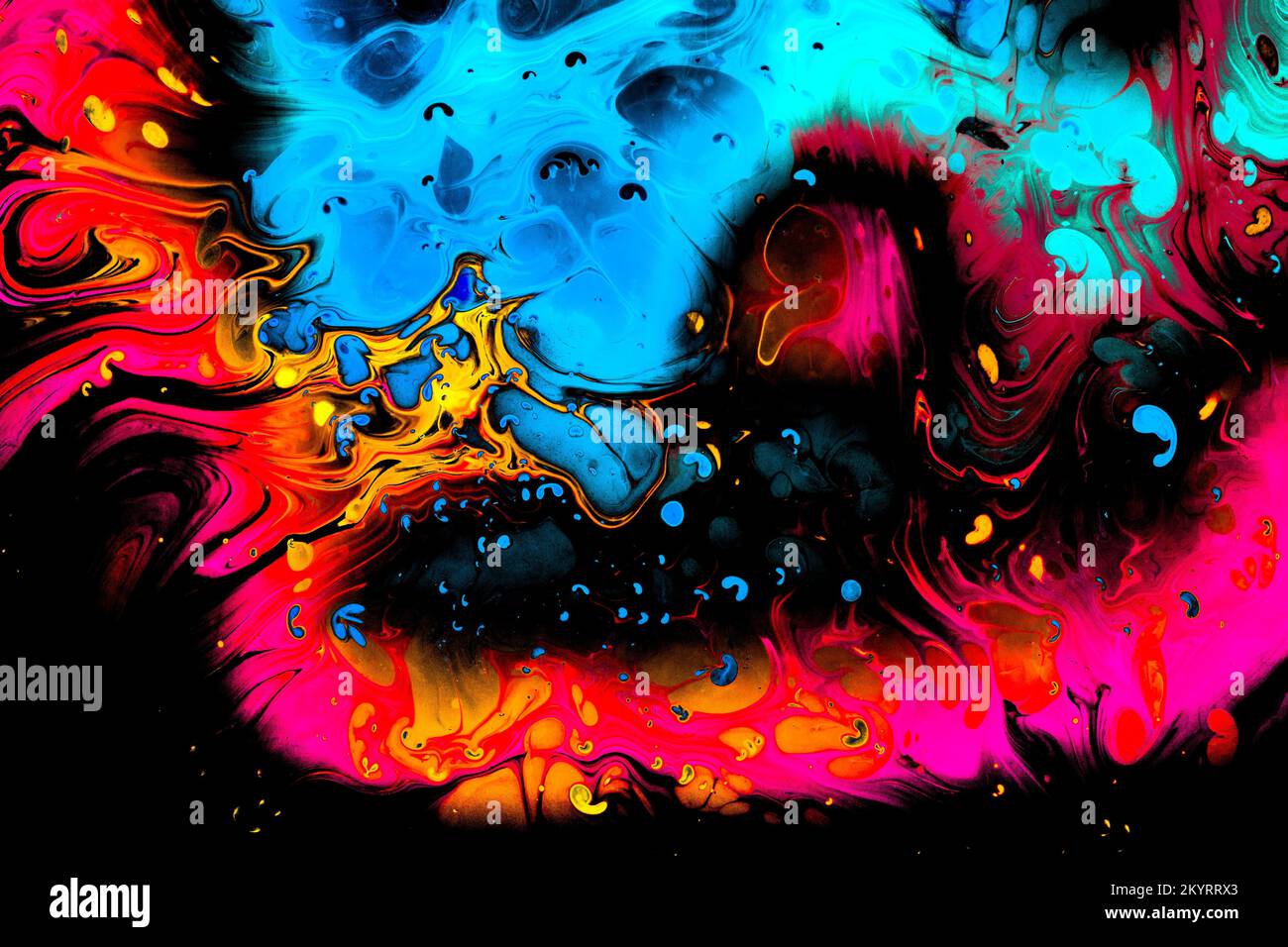 Traditional Ottoman Turkish marbling art patterns as abstract colorful ...