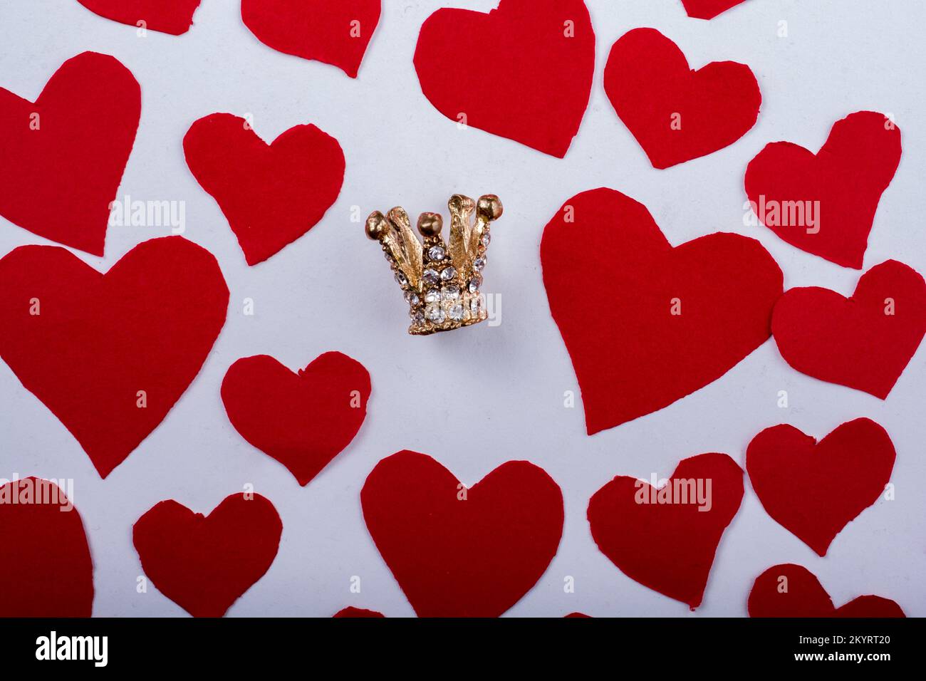 Heart and crown hi-res stock photography and images - Alamy