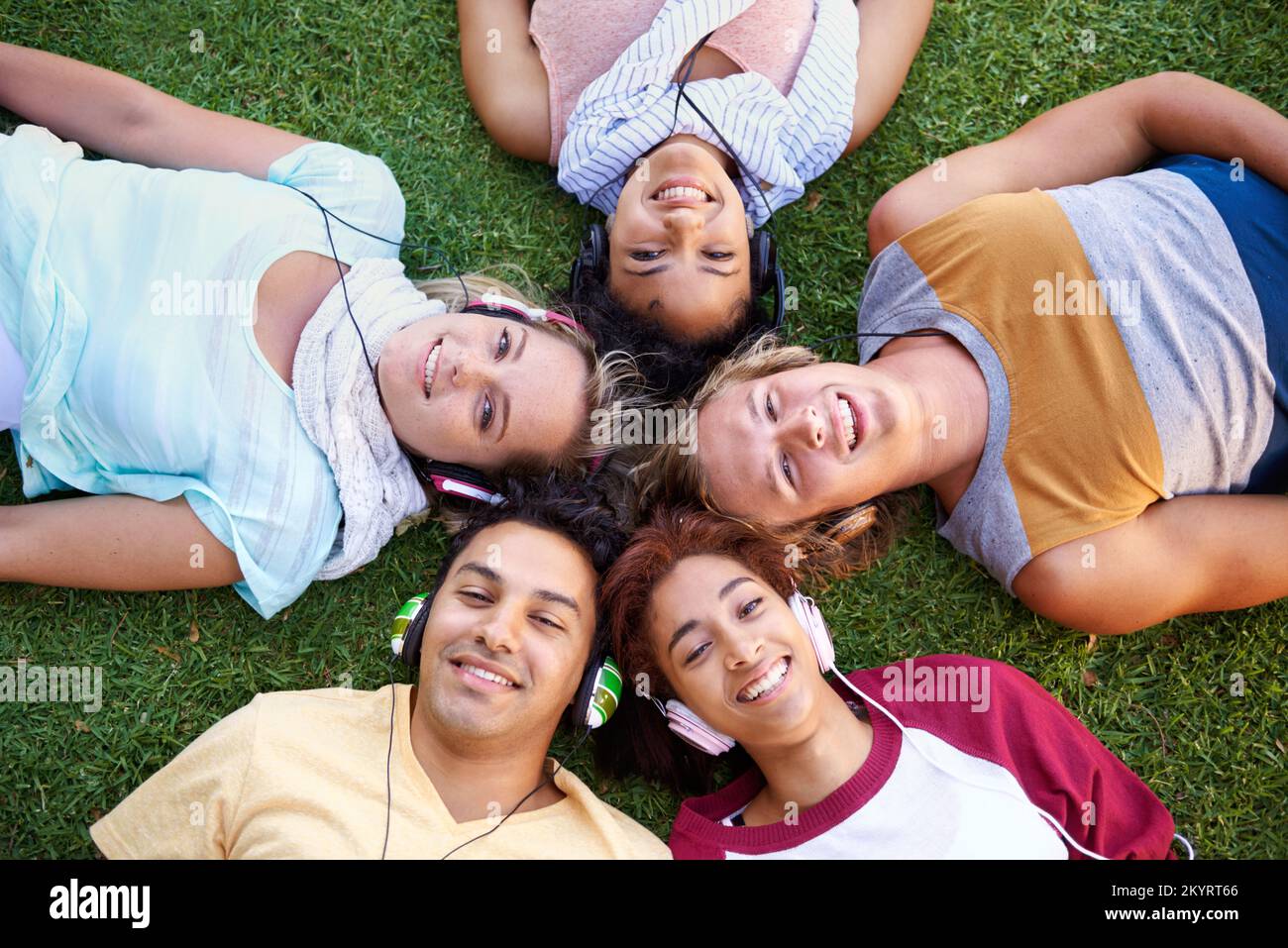 People Listening To Music Together