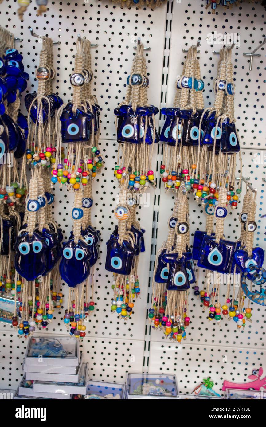 Evil eye bead as Amulet souvenir from Turkey Stock Photo - Alamy