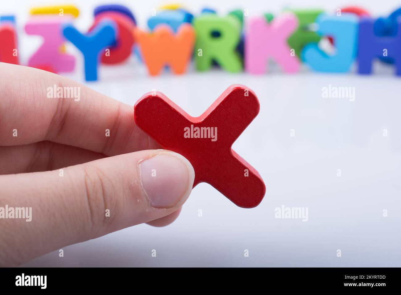 Letter cubes of Alphabet made of wood Stock Photo - Alamy