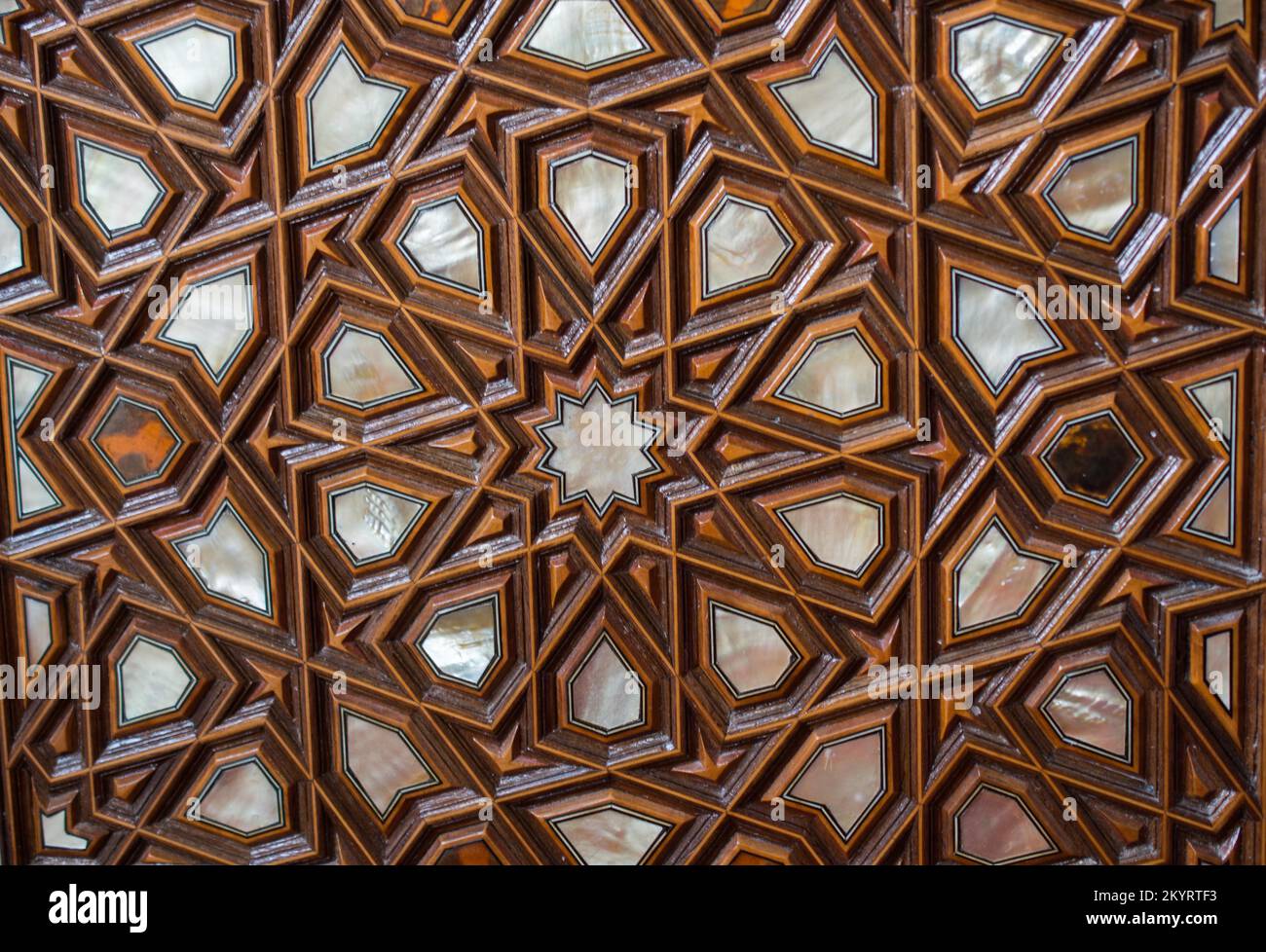 Ottoman Turkish art with geometric patterns in view Stock Photo - Alamy