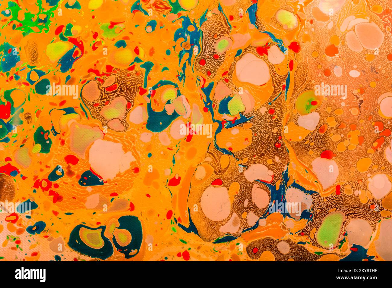 Traditional Ottoman Turkish marbling art patterns as abstract ...