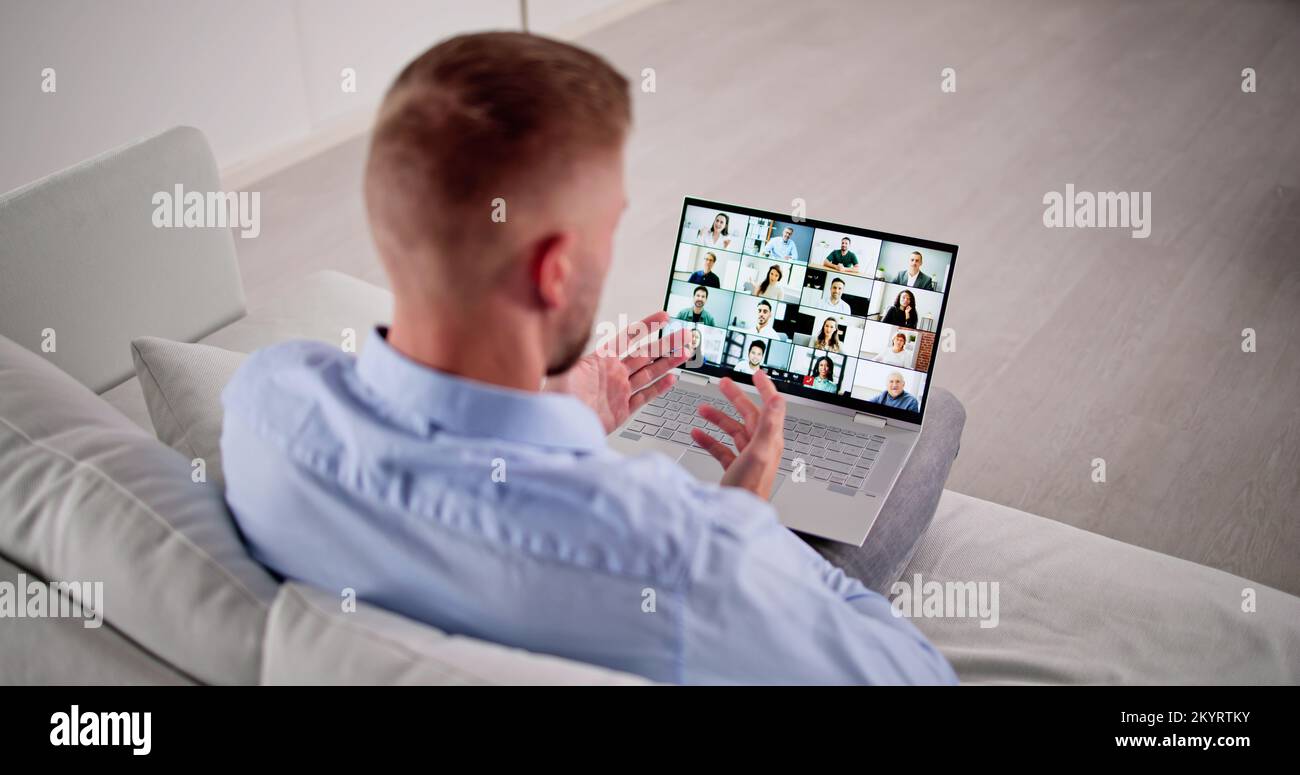 Business video conference hi-res stock photography and images - Alamy