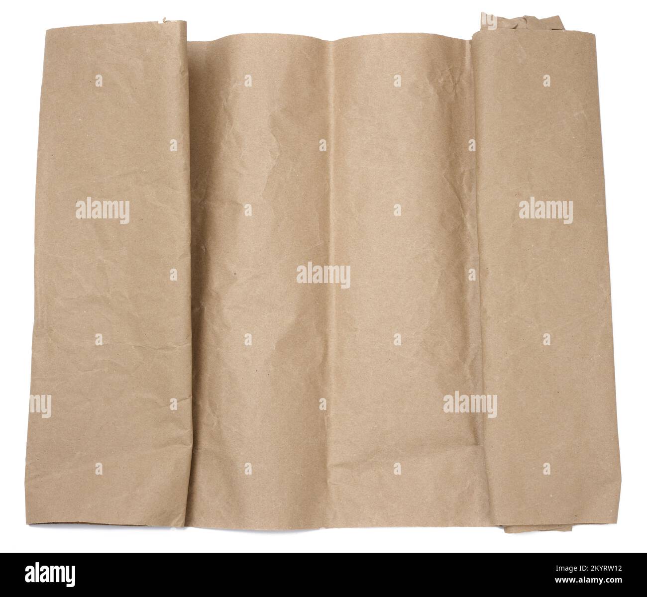 Texture of brown crumpled craft paper, full frame Stock Photo - Alamy