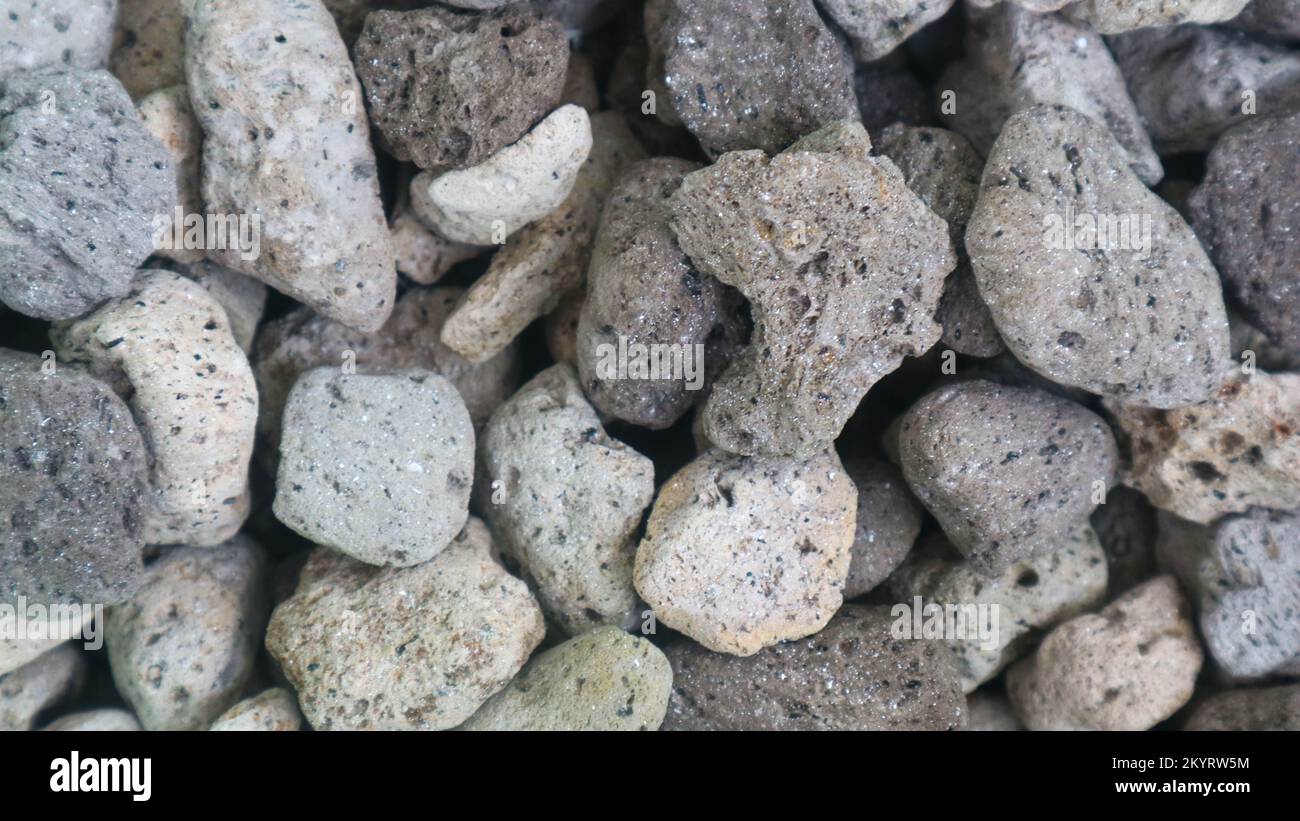 Detailed surface texture of piles of pumice as background Stock Photo ...