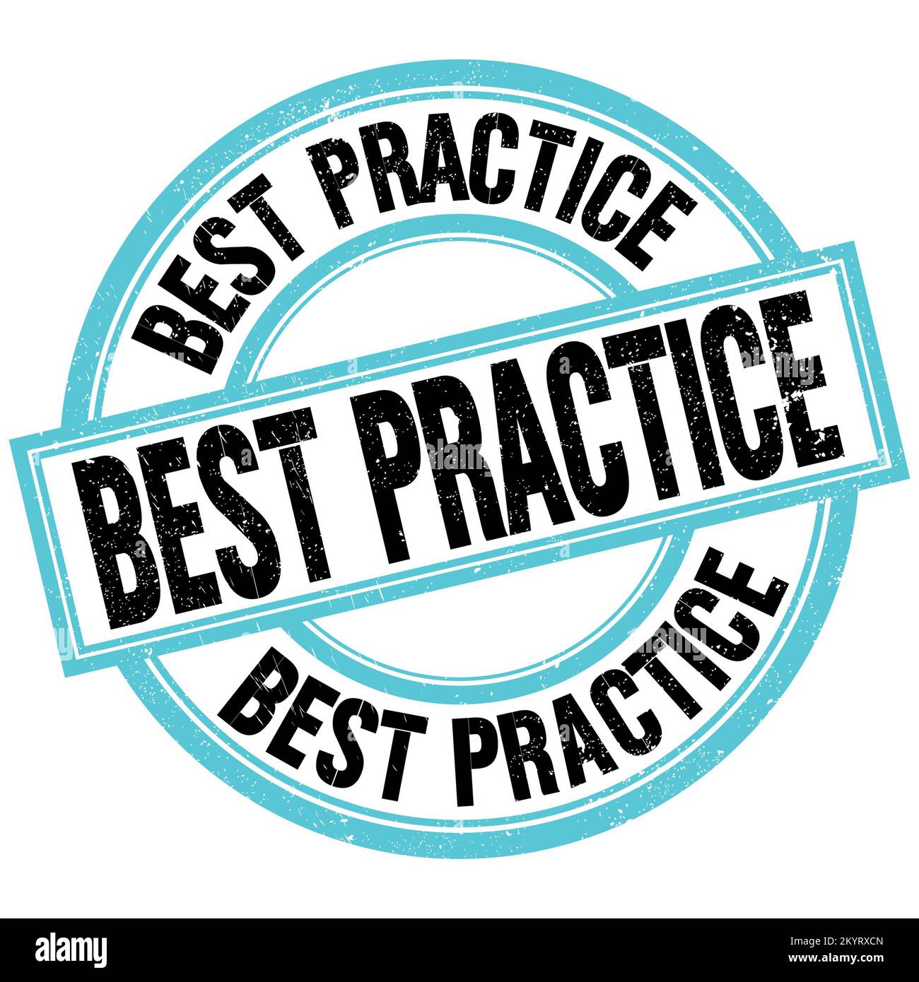 BEST PRACTICE text written on blue-black round stamp sign Stock Photo ...