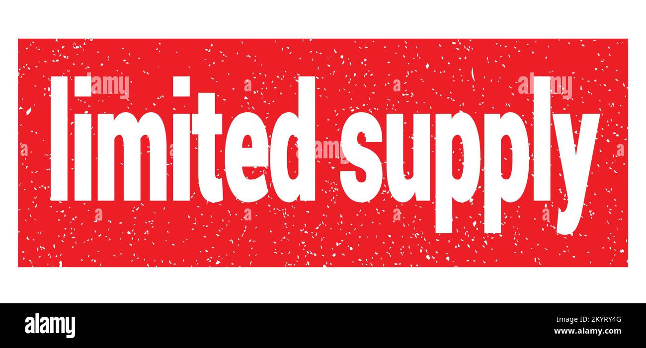 Limited supply sign Cut Out Stock Images & Pictures - Alamy