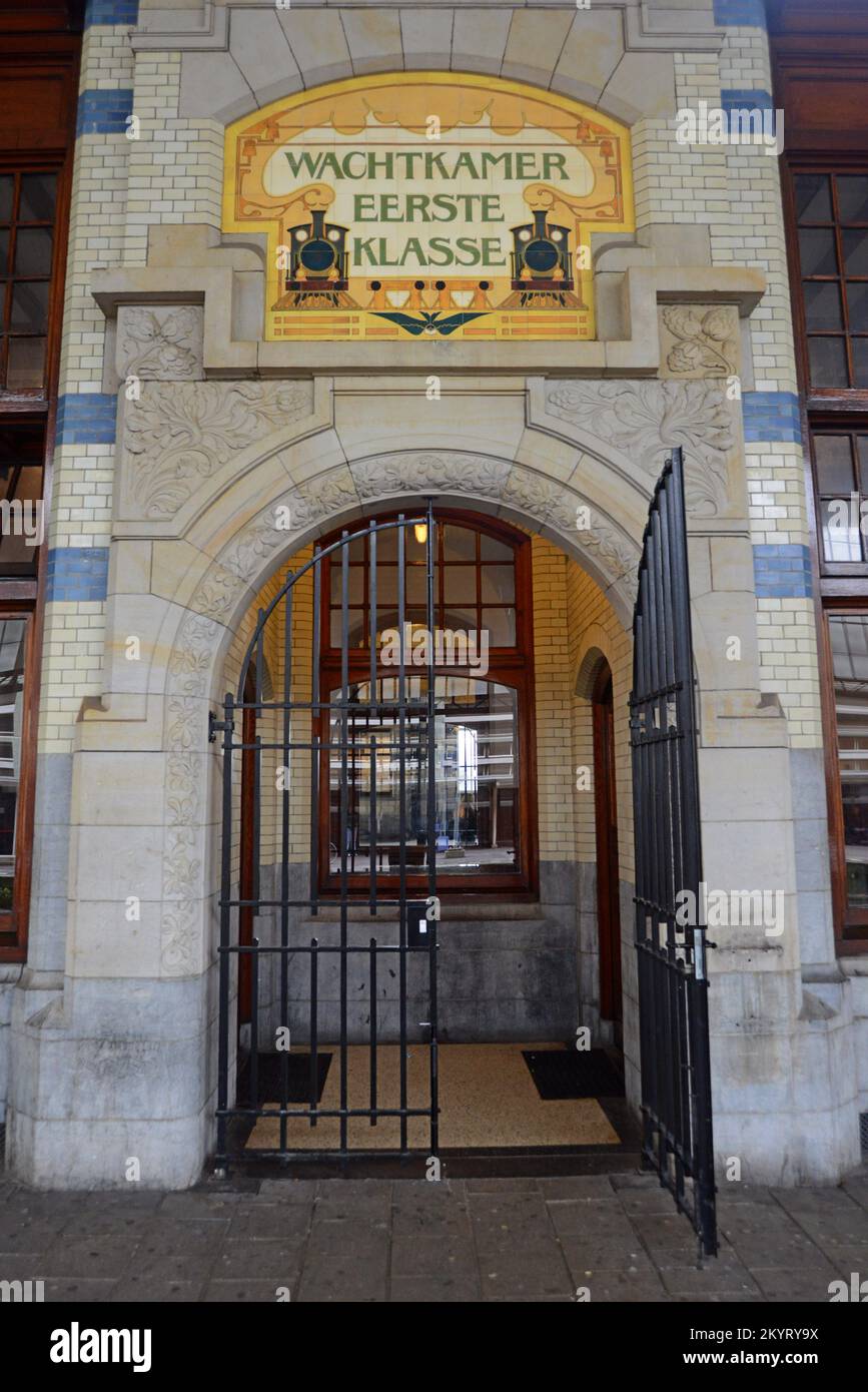 First class waiting room at the only Art Nouveau station in the ...