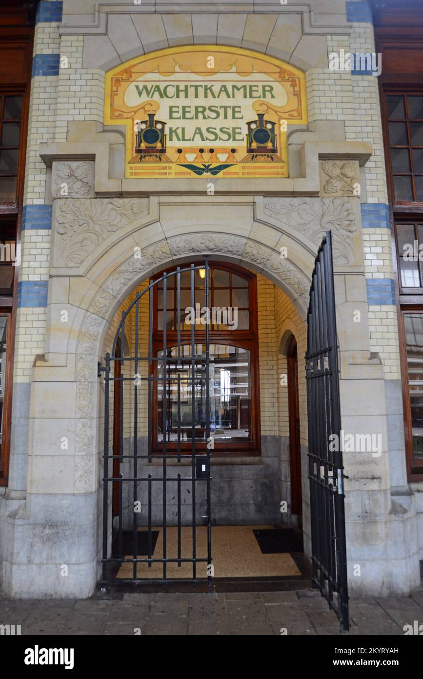 First class waiting room at the only Art Nouveau station in the ...