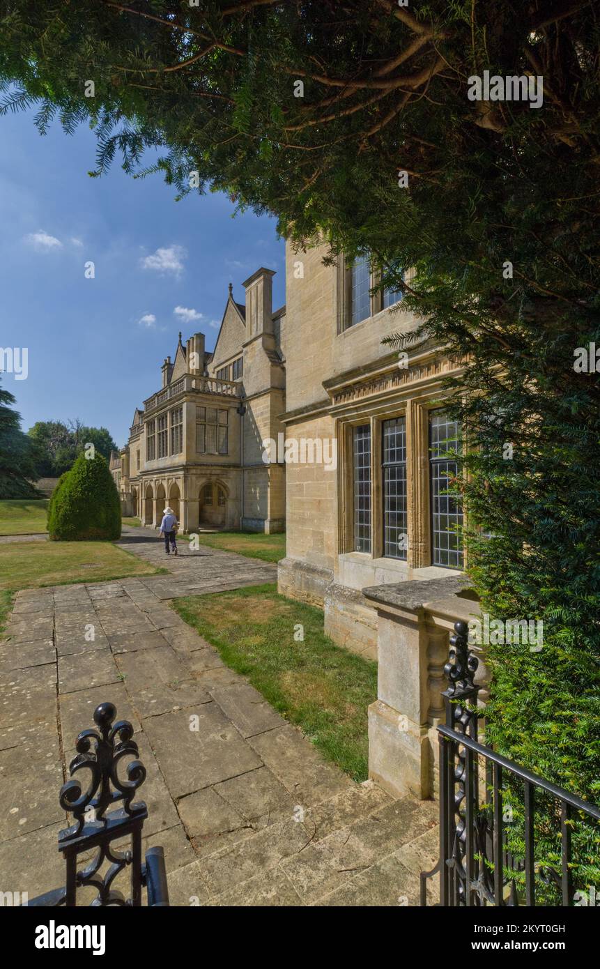 The south elevation of Apethorpe Palace, a stately home in ...