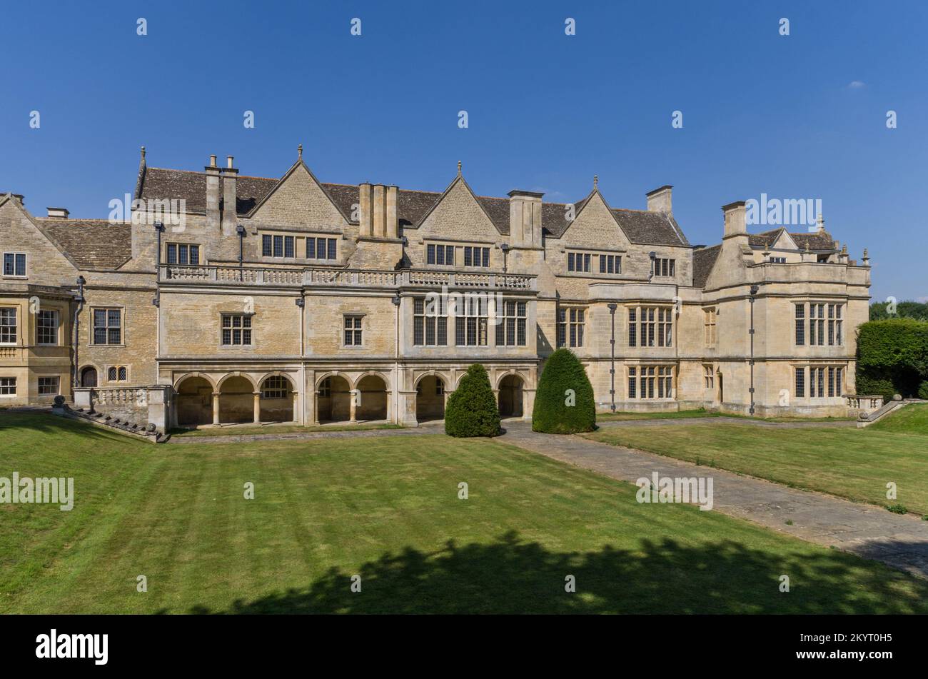 The south elevation of Apethorpe Palace, a stately home in ...