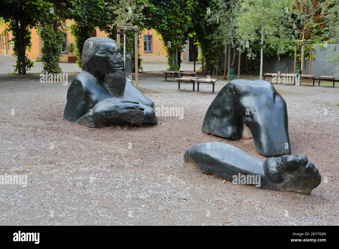Sculpture Sunken Giant by Walter Sachs 1992, floor, modern, Frauenplan ...