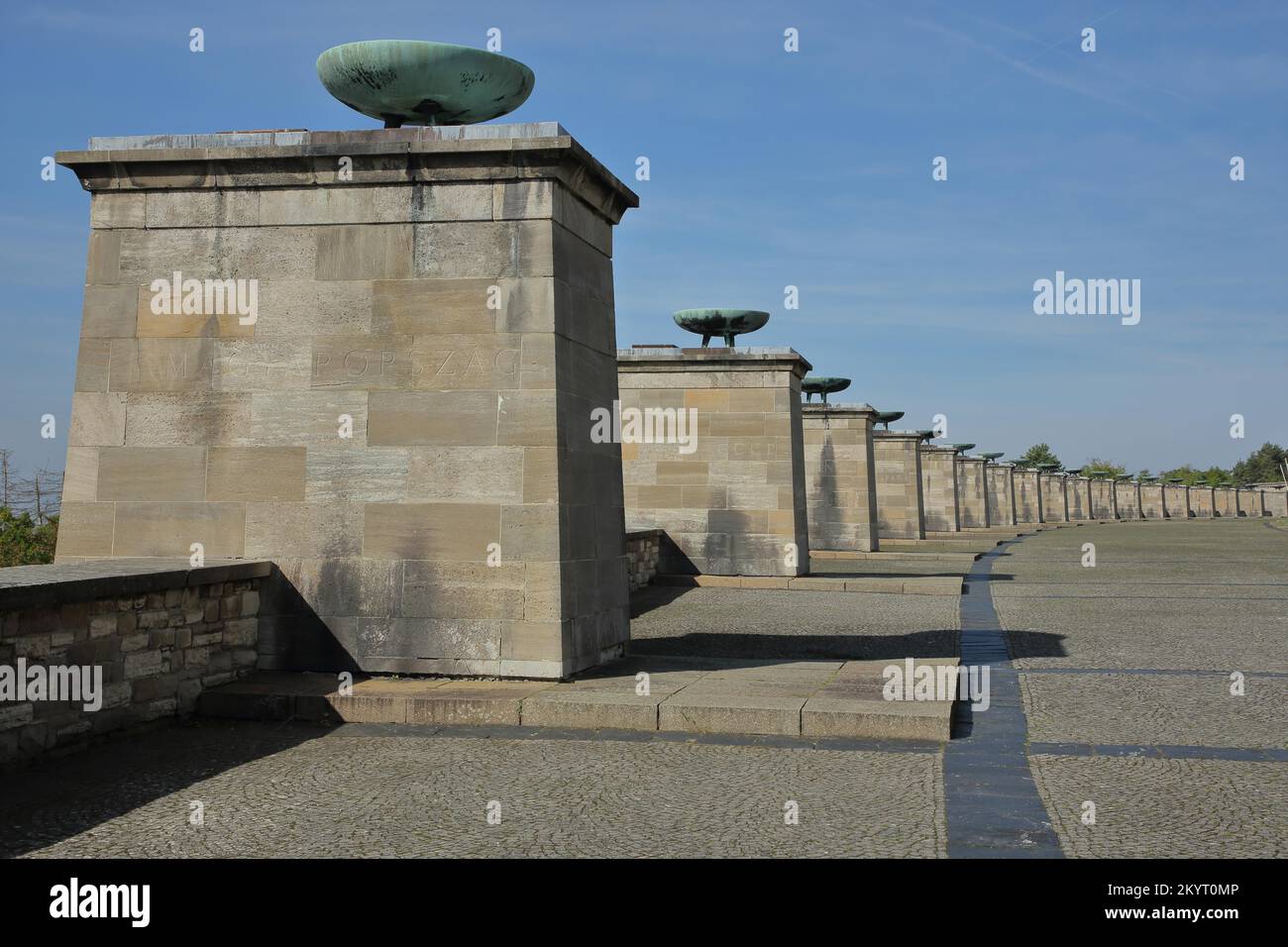 Memorial to concentration camps during Nazi era, Road of Nations, Row ...