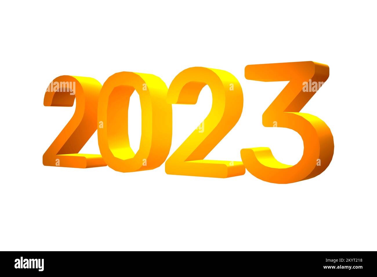 Happy new year 3d gold Cut Out Stock Images & Pictures - Alamy