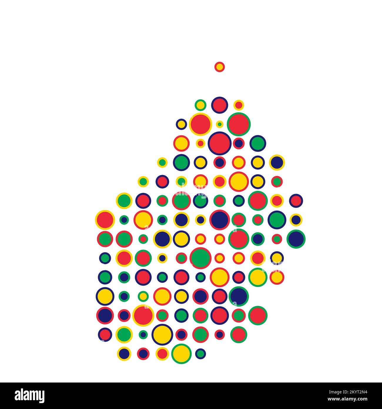 Mauritius Map Silhouette Pixelated generative pattern illustration ...