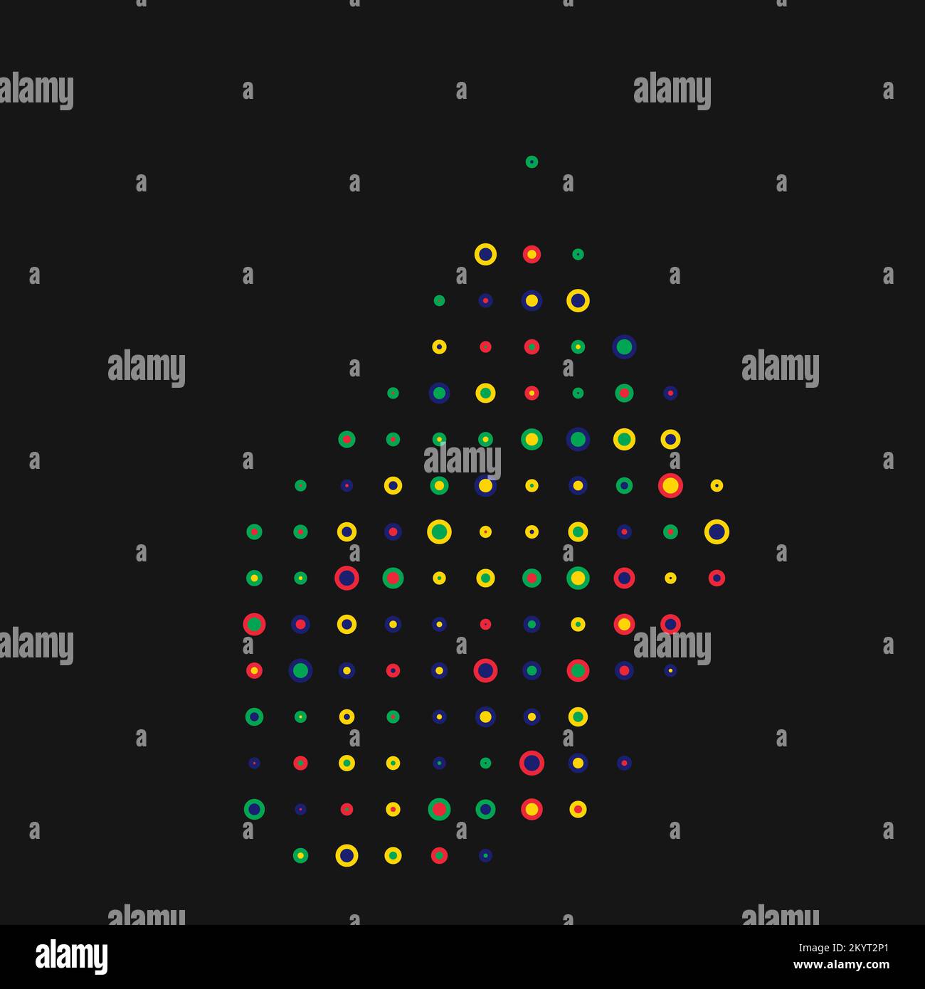 Mauritius Map Silhouette Pixelated generative pattern illustration ...