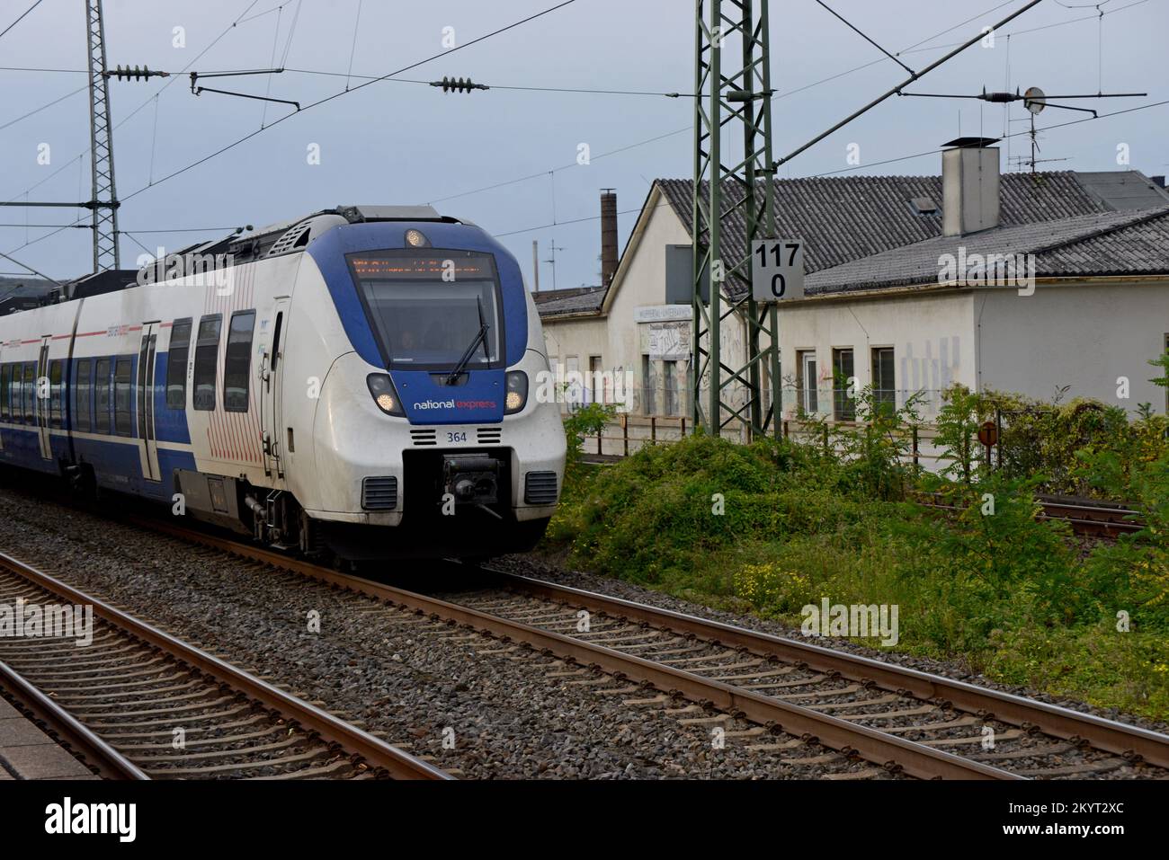National Express Bombardier Talent 2 electric passenger train near ...