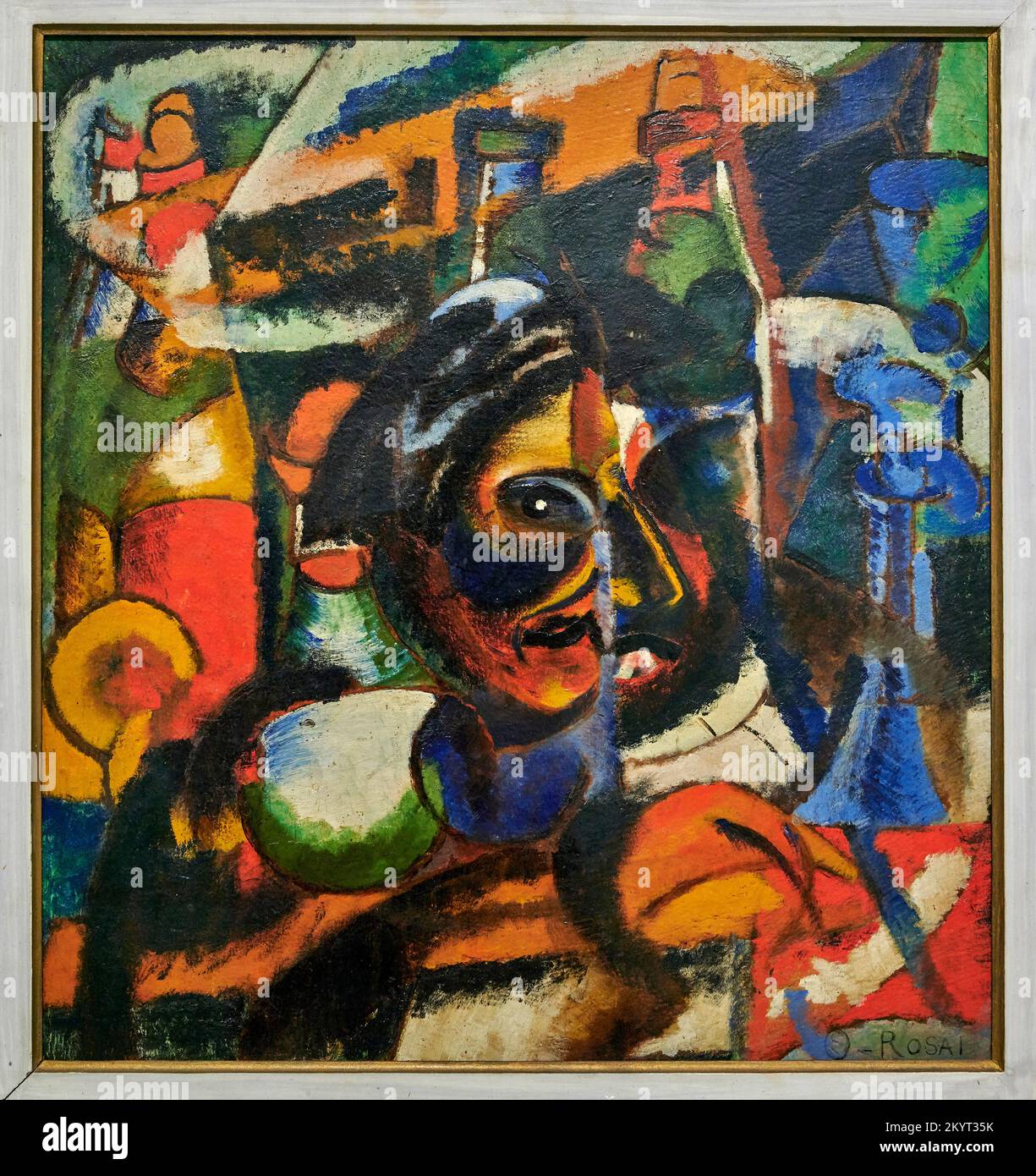 Dinamismo Bar San Marco - olio su cartone - Ottone Rosai - 1913 ...