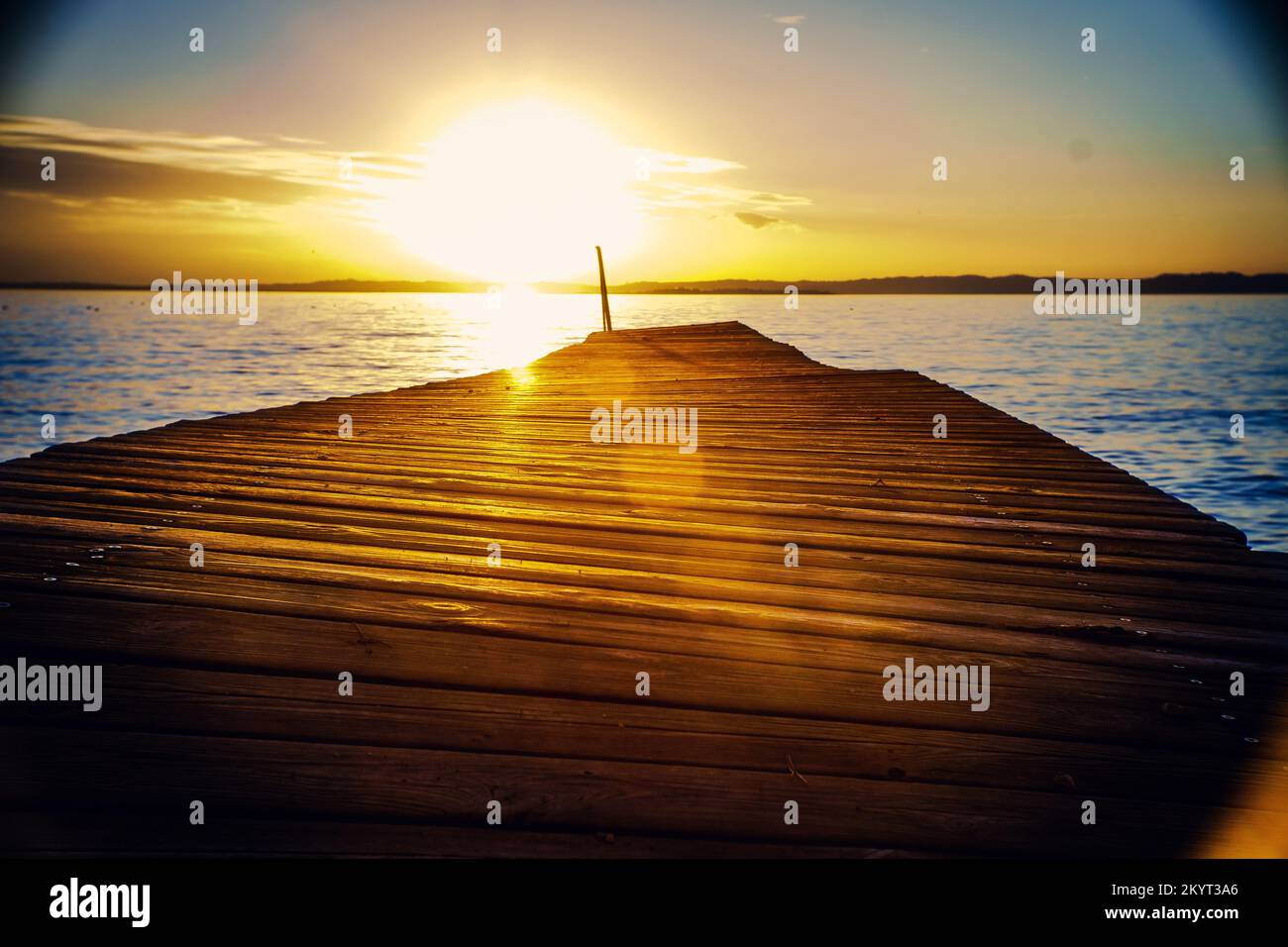 Lake sunset Italy Stock Photo - Alamy