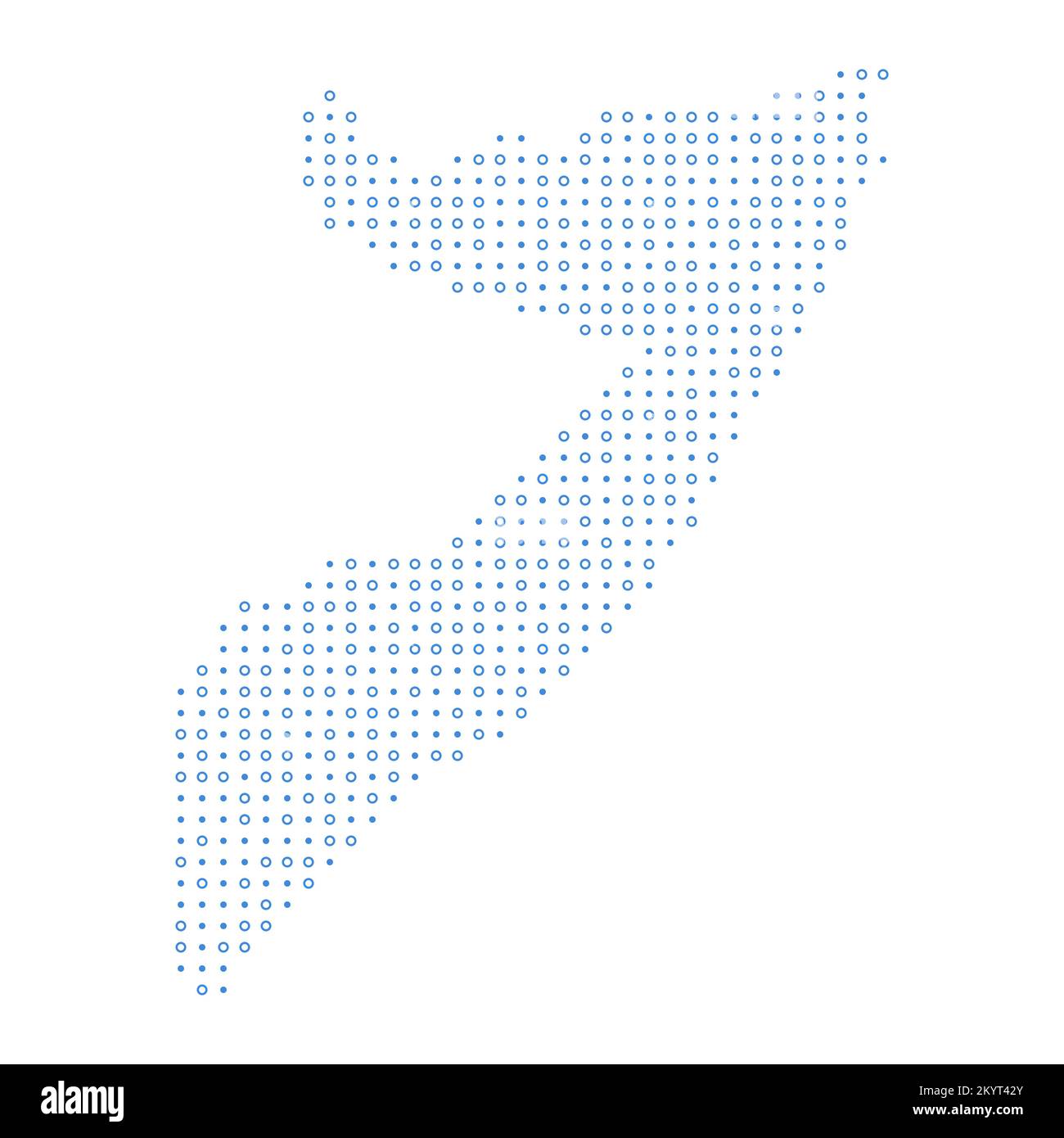 Somalia Map Silhouette Pixelated generative pattern illustration Stock ...