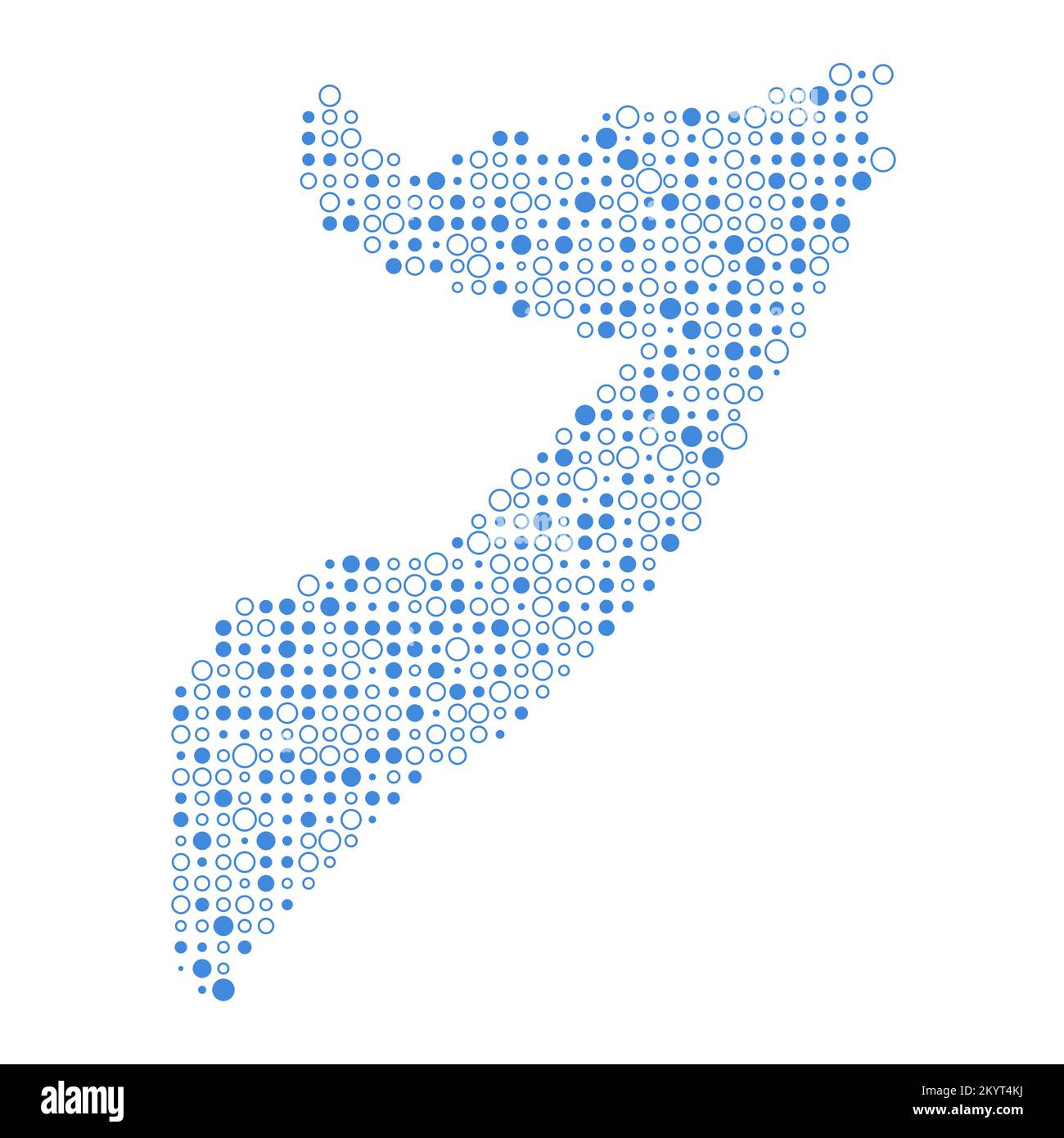 Somalia Map Silhouette Pixelated generative pattern illustration Stock ...